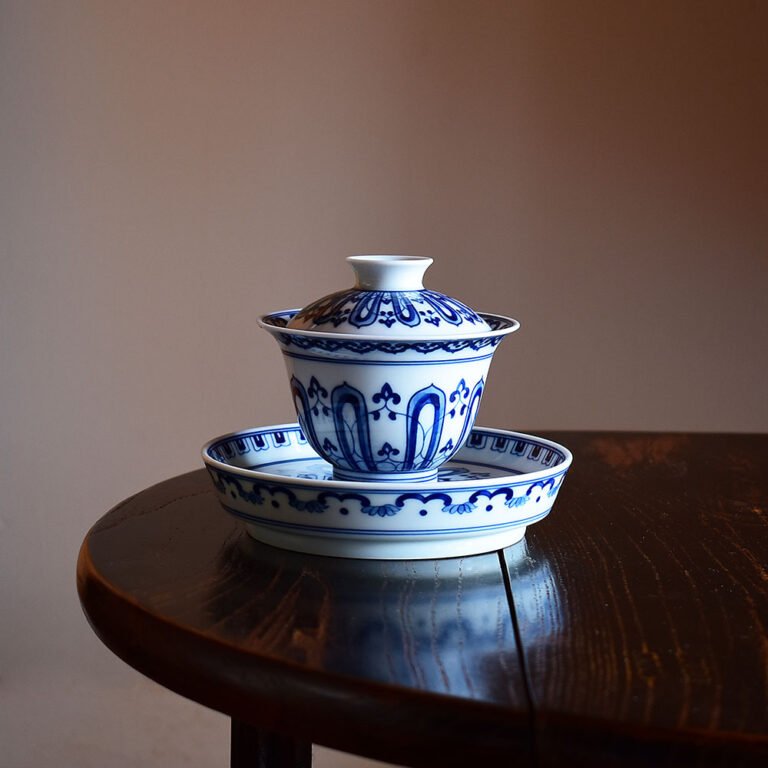 Hand Painted Bao Xiang Gaiwan Set - Flower in Australia - Hey China