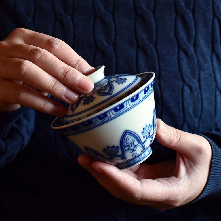 Hand Painted Bao Xiang Gaiwan Set - Lotus in Australia - Hey China